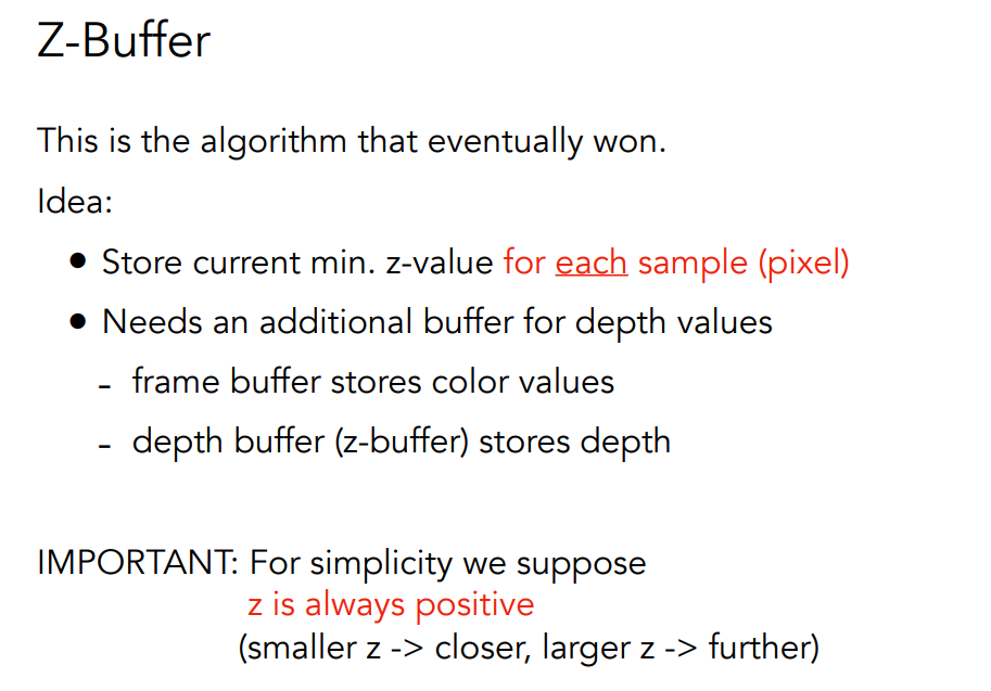[计算机图形学]可见性与遮挡,Z-Buffer(前瞻预习/复习回顾)_z-buffer缓存-CSDN博客