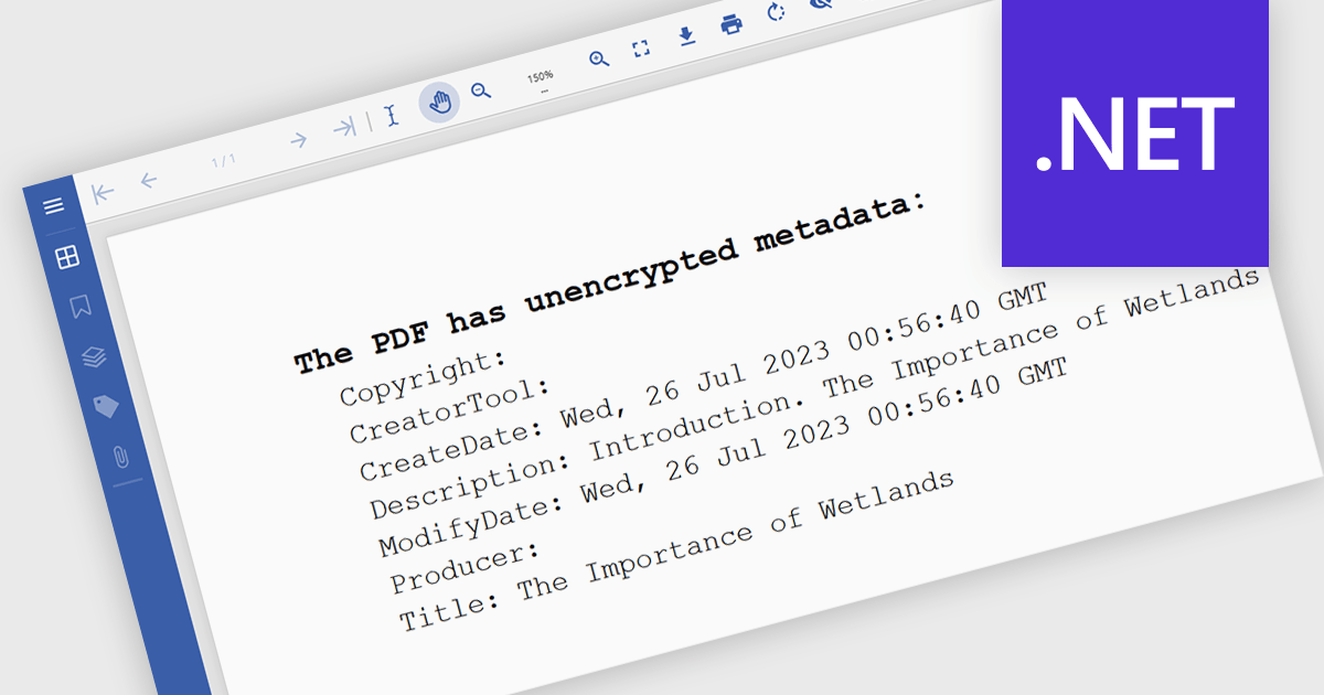 使用元数据增强PDF管理-IronPDF for .NET-CSDN博客