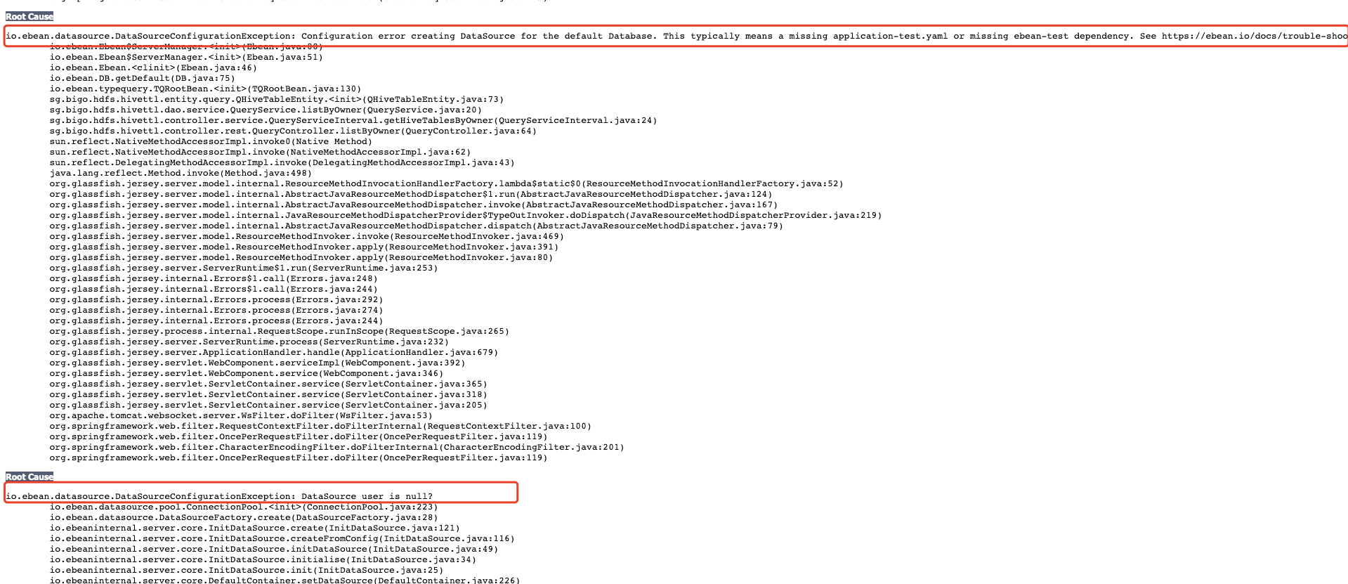 Ebean: Datasource User Is Null?的问题解决 Csdn博客