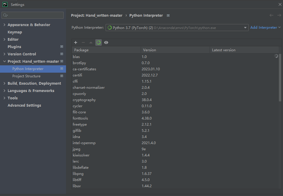 搭建一个基于CNN数字识别项目的环境（Pycharm+Pytorch+Opencv)_cnn环境搭建-CSDN博客