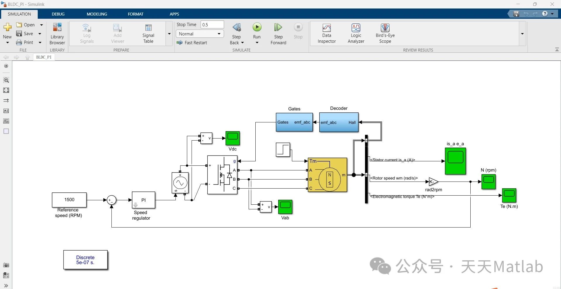 【电机】基于PID的BLDC电机控制附simulink实现_simulink bldc模块-CSDN博客