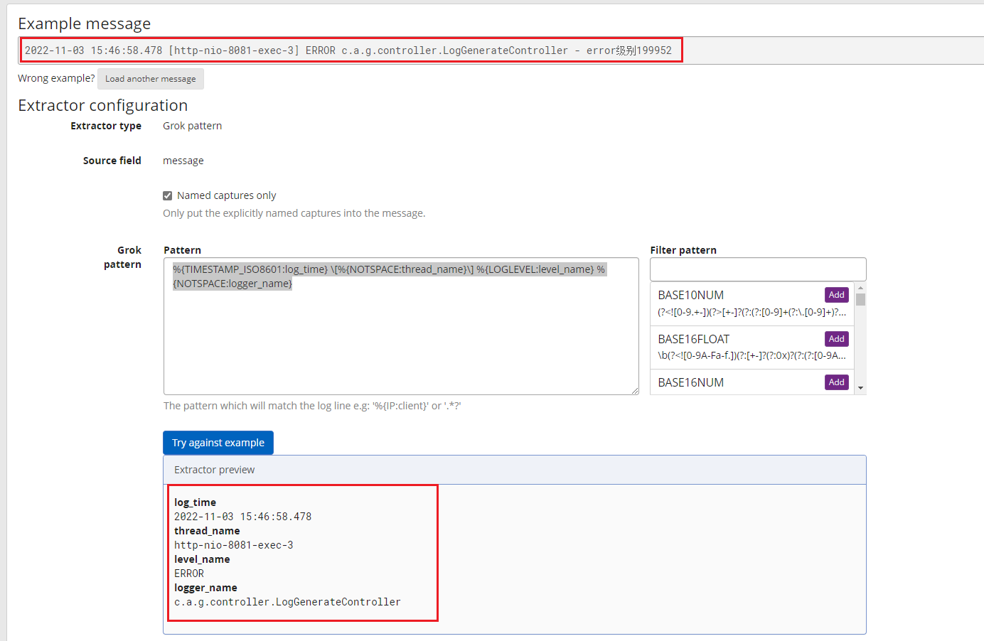 Graylog之grok解析 Graylog 对日志进行切割 Csdn博客