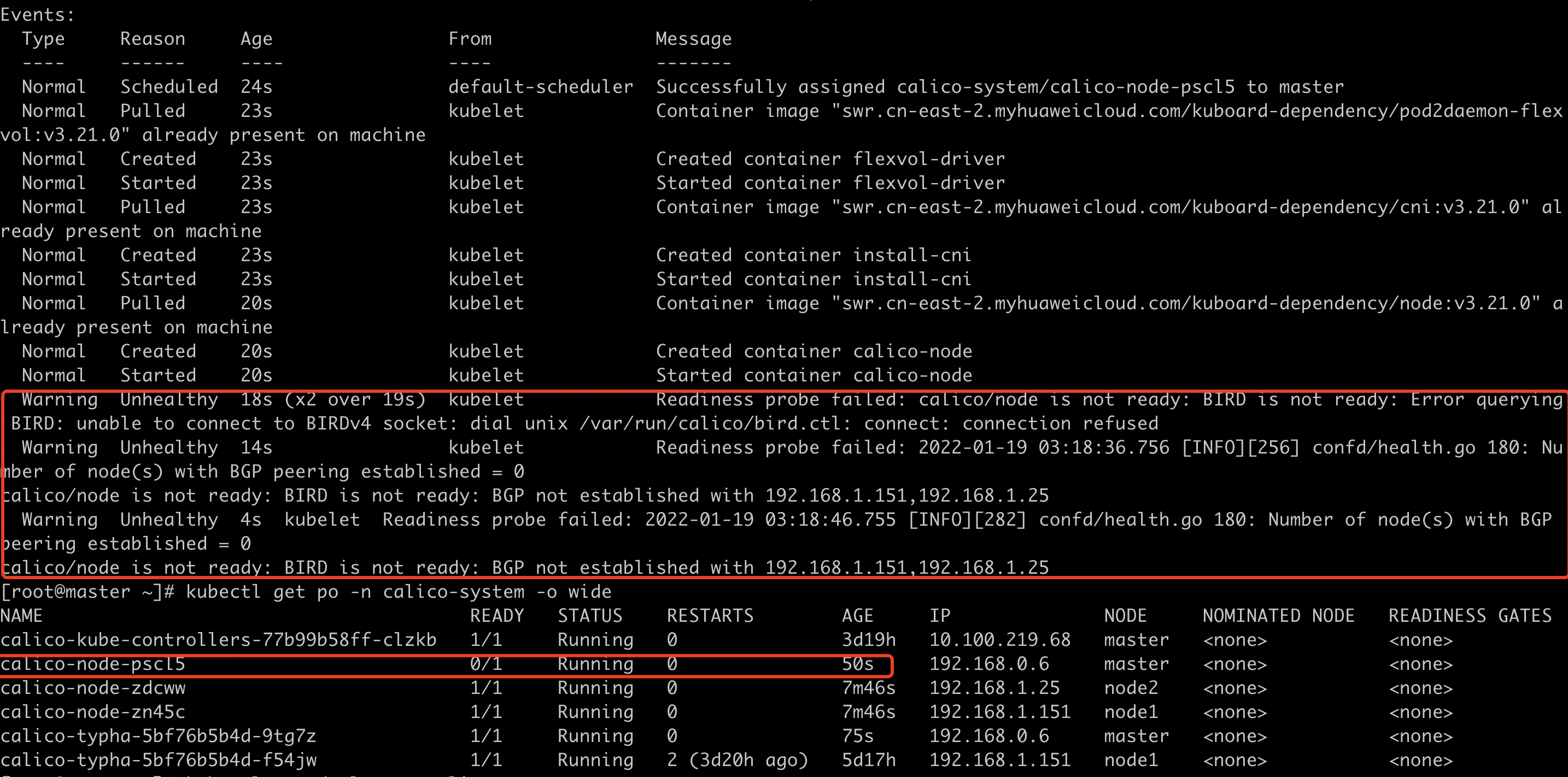 calico-node报错Readiness probe failed: calico/node is not ready: BIRD is not ready_calico readines ...