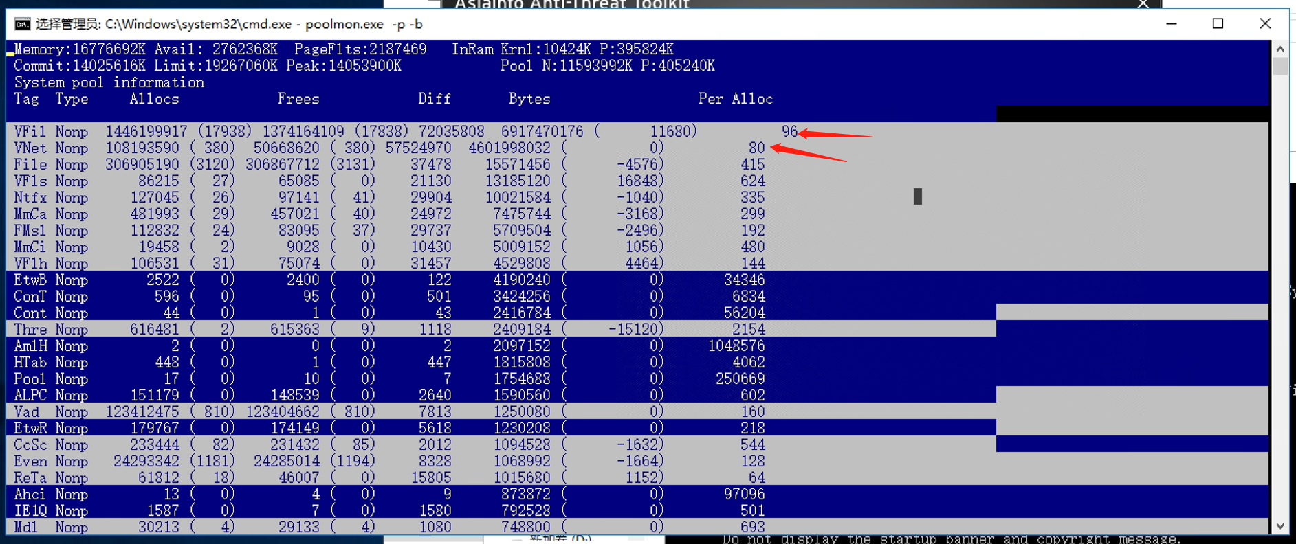 使用RAMMap+PoolMon分析Windows内存使用异常问题-CSDN博客