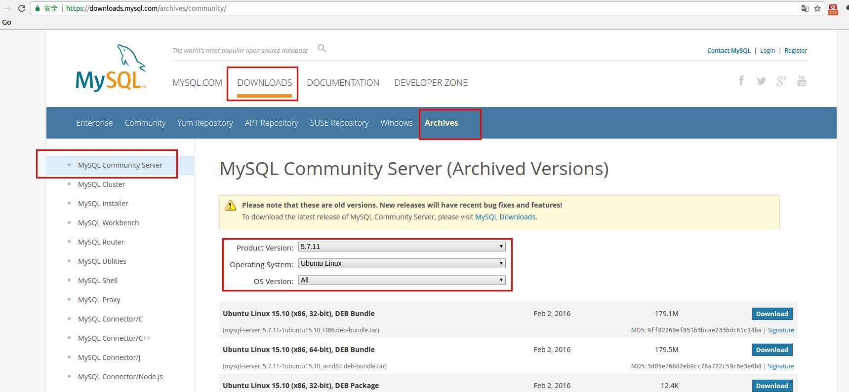 如何下载老版本的mysql_如何下载旧版本的MySQL-CSDN博客
