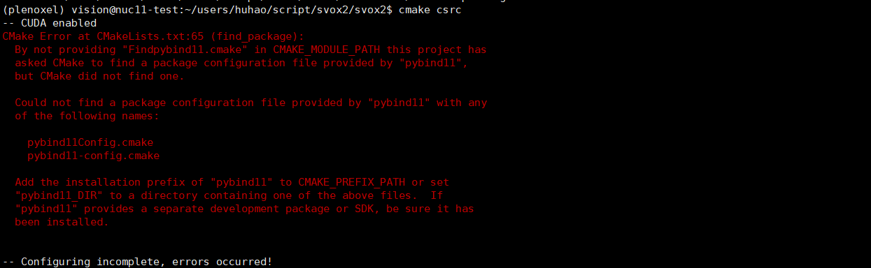 Could not find a package configuration file provided by “pybind11“_could not find a configration ...