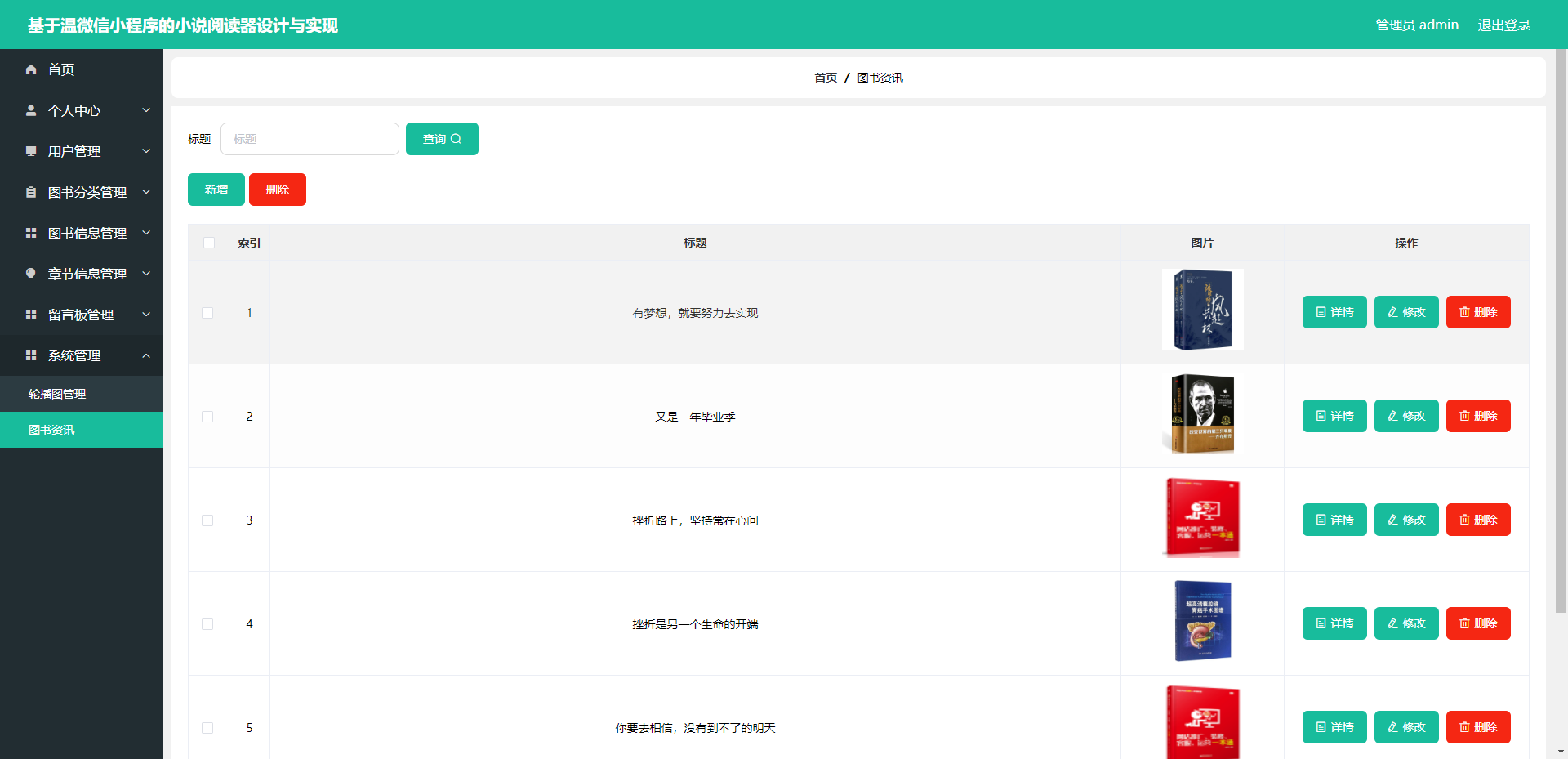 含文档ppt源码等 精品微信小程序小说阅读器后台管理系统前后分离vue 包运行成功 微信小程序项目源码java毕业设计php 小程序小说源码 Csdn博客