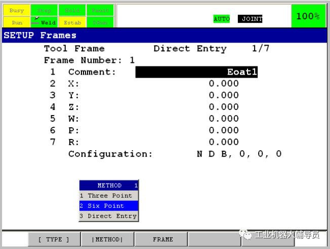 fanuc机器人控制柜接线_FANUC机器人工具坐标系六点法设置参考-CSDN博客