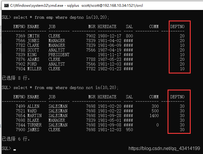 mysql set linesize_Oracle的基本查询、过滤和排序查询-day02-CSDN博客