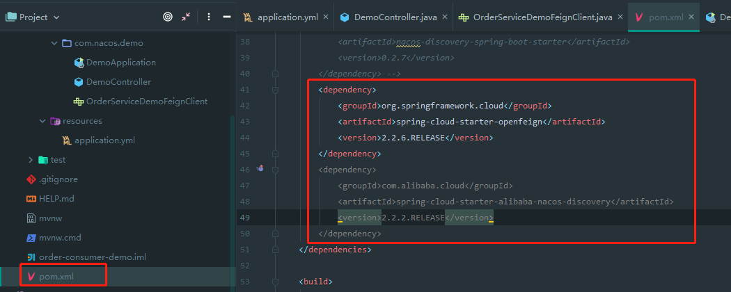 SpringBoot中使用OpenFeign和RestTemplate调用NACOS服务_spring boot resttemplate 能直接调用 nacos上面的服务吗-CSDN博客