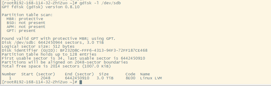 gdisk进行磁盘扩展-CSDN博客