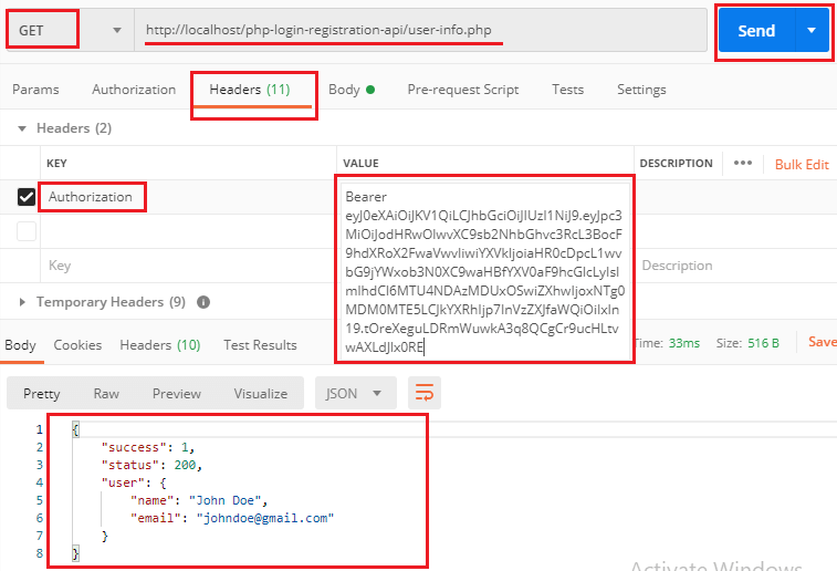 PHP RESTFUL API Iniciar sesión y registro - programador clic