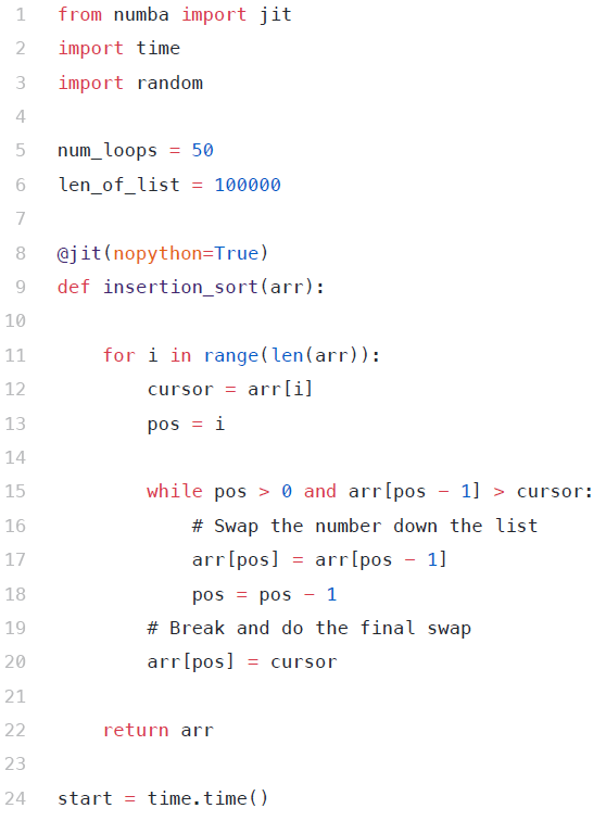 Python 循环加速用numba加速python代码 Csdn博客