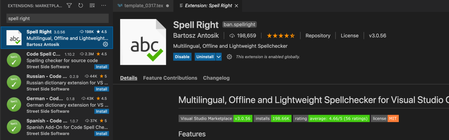 VScode Latex 拼写检查-CSDN博客