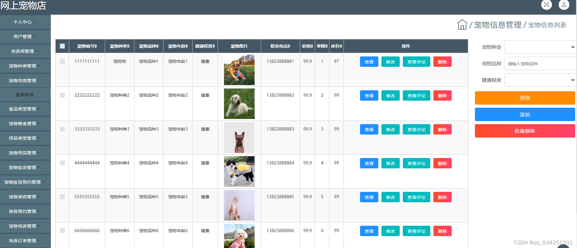 Java毕设项目——网上宠物店管理系统javassmmavenmysqljsp宠物店信息系统功能需求分析 Csdn博客