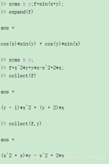 Matlab怎么通分matlab常见符号运算 因式分解、展开、合并、简化及通分等计算导数，积分，符号求和、代数方程和微分方程求解） Csdn博客