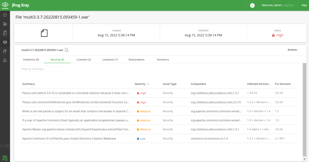 JFrog-Xray的安装：保护您的代码，防止不必要的OSS安全和许可证合规风险进入您的软件版本_jfrog xray-CSDN博客