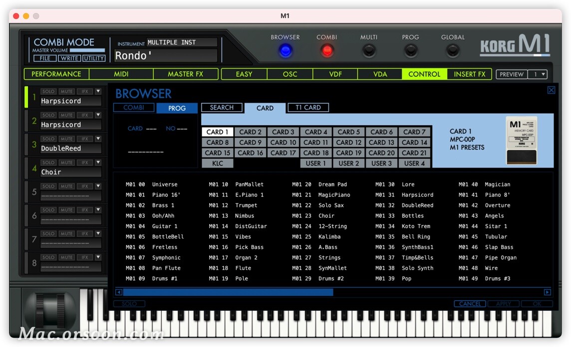 合成器插件：KORG Software M1 for Mac_korg合成器m1二手插件-CSDN博客