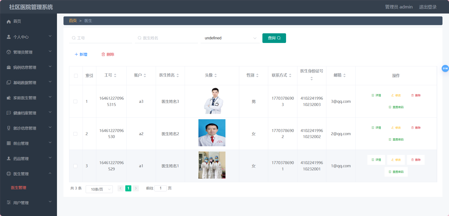 毕业设计：基于springboot的社区医院管理系统（源码论文） Csdn博客 