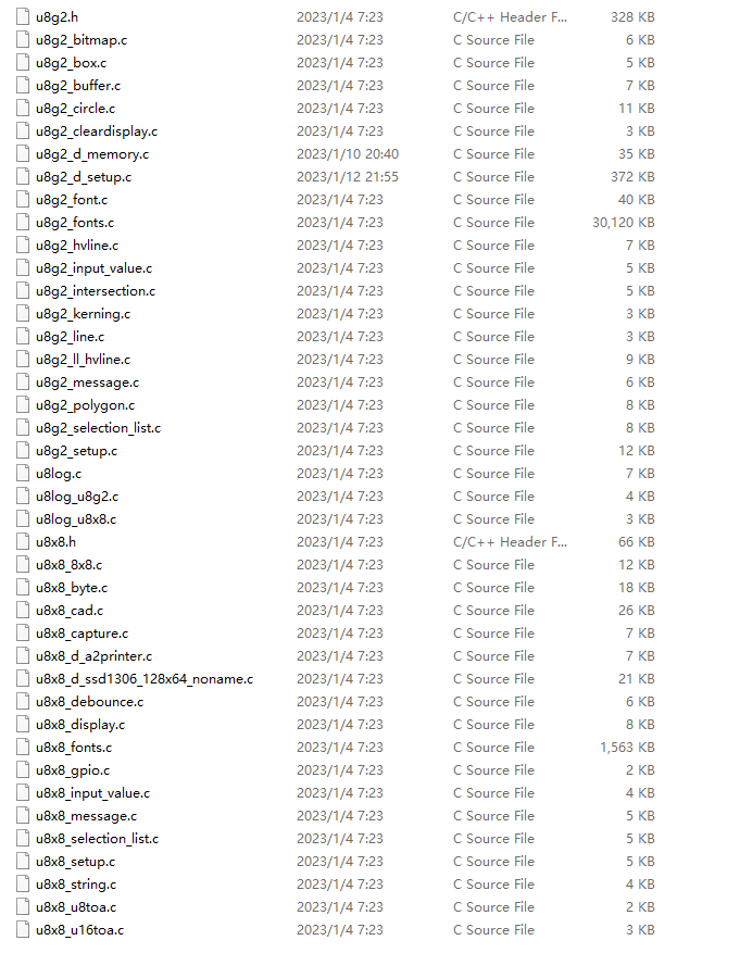 移植u8g2库的问题_u8g2 硬件错误-CSDN博客