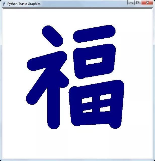 用pythonturtle写名字python Turtle库绘制“福”字，祝大家春节快乐，五福临门 Csdn博客 