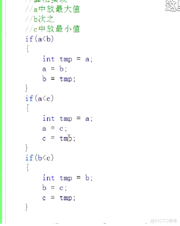 程序:输入三个不相等的数字使它们按照大到小排序 Csdn博客