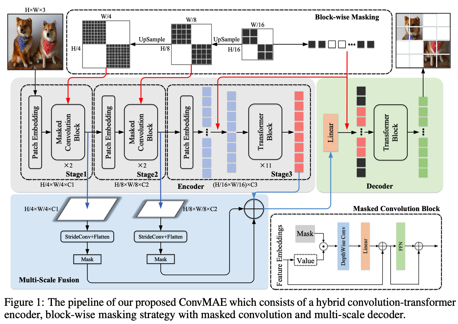 EasyCV带你复现更好更快的自监督算法-FastConvMAE_mask.reshape(-1, 14, 14).unsqueeze(-1).repeat(1, 1-CSDN博客