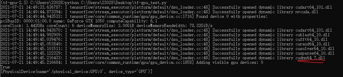 window深度学习预备——gpu环境配置_successfully opened dynamic library cudnn64_7.dll-CSDN博客