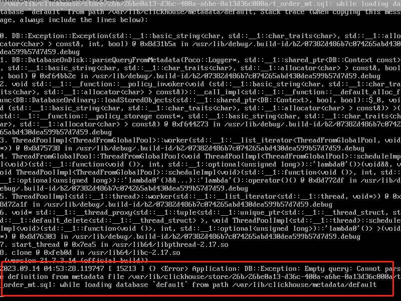 clickhouse 常见报错_clickhouse中active: activating (auto-restart)-CSDN博客