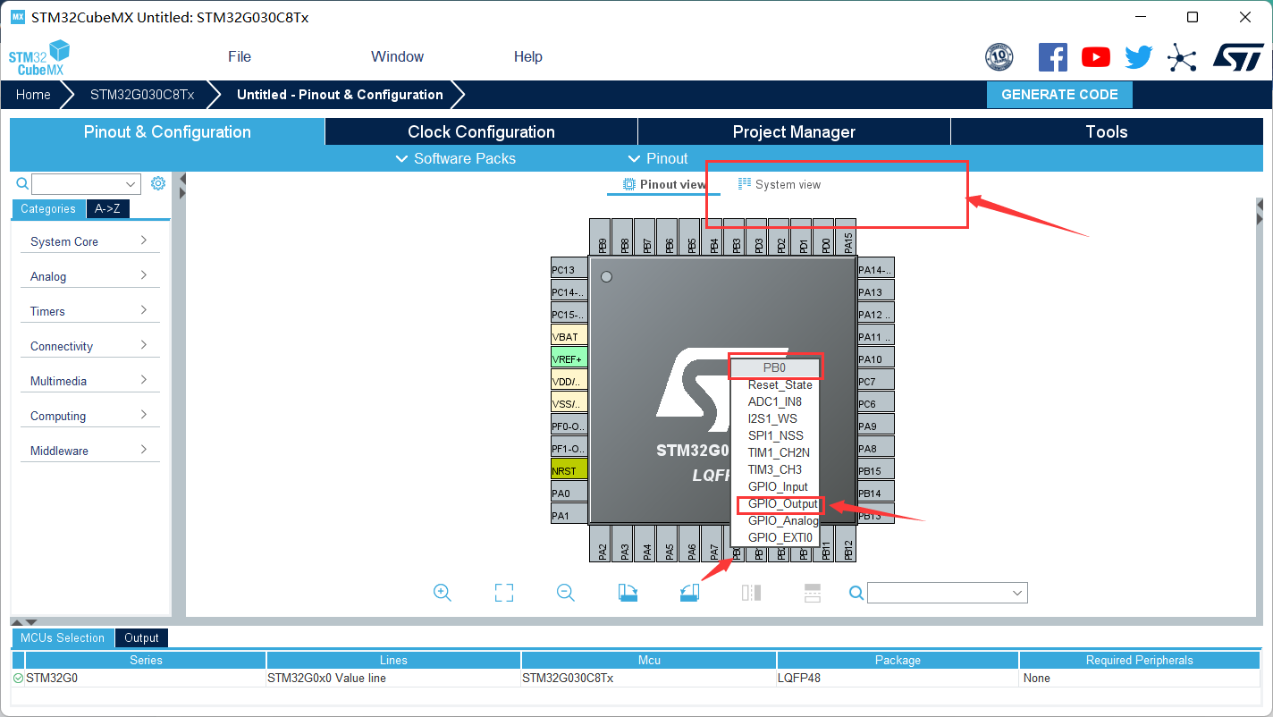 GPIO输出控制PB0，程序设计步骤-CSDN博客