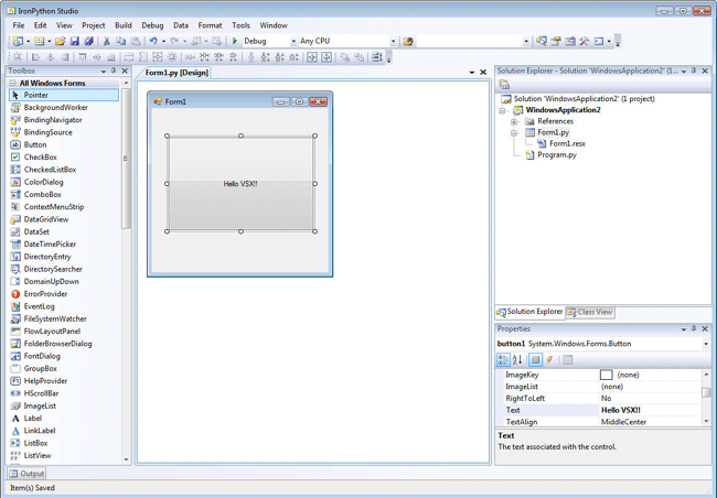 ironpython studio_推荐IronPython开发IDE： IronPython Studio-CSDN博客