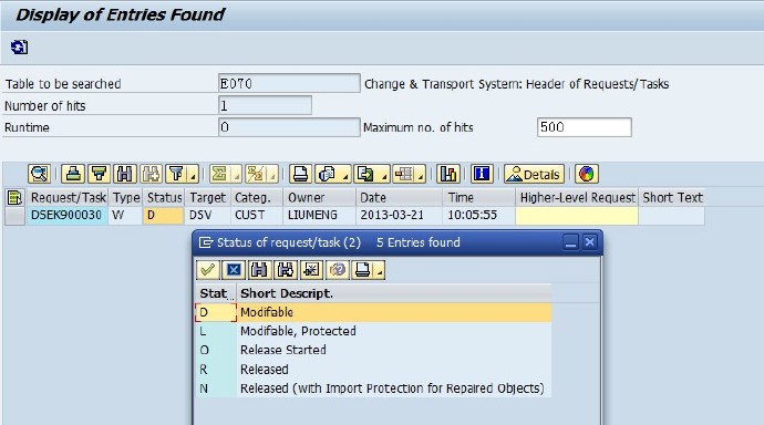 已经释放的CR，想继续处理E070表_SAP刘梦_新浪博客-CSDN博客