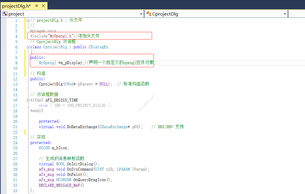 MFC+OPENGL配置+显示三维图形实现 旋转平移缩放+光照效果[对话框篇]_如何在mfc窗口中显示ogre3d场景-CSDN博客