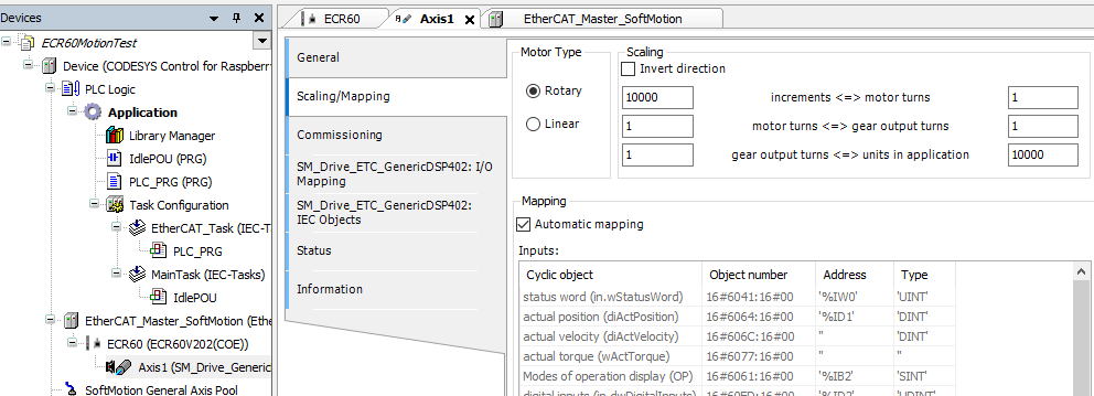 Raspberry PI + Codesys + EtherCAT步进驱动ECR60 Motion功能测试_codesys 树莓派-CSDN博客