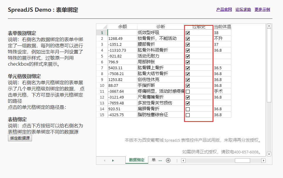 纯前端表格控件 Spreadjs 新手入门指南 数据绑定spreajs绑定数据库 Csdn博客