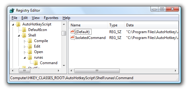 autohotkey_在Windows 7或Vista中为AutoHotkey脚本添加“以管理员身份运行”-CSDN博客