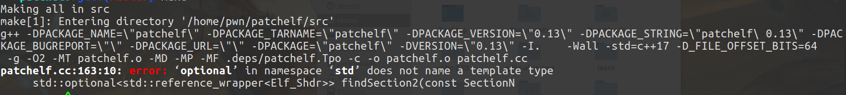 安装patchelf无法make（make报错很多）_patchelf源码安装失败-CSDN博客