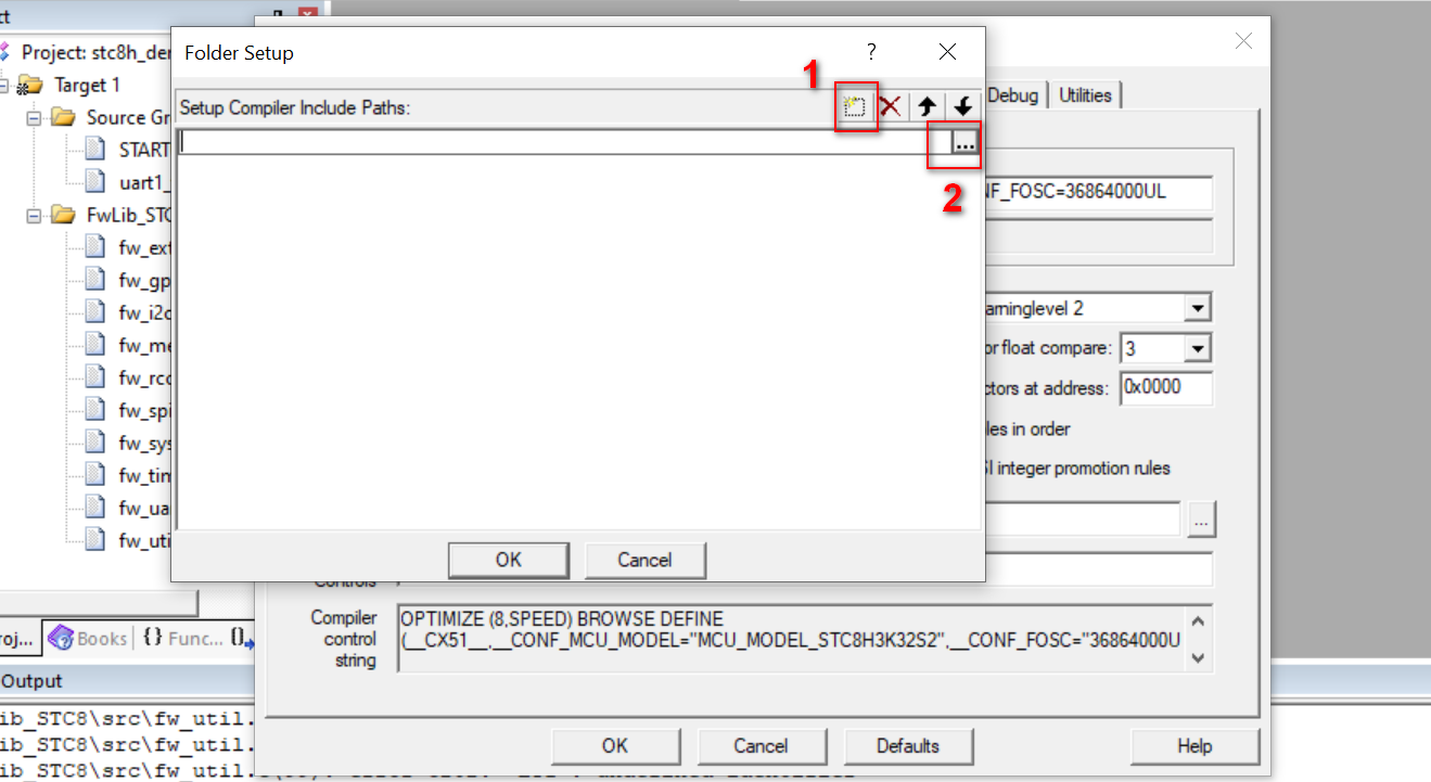 STC8H开发(一): 在Keil5中配置和使用FwLib_STC8封装库(图文详解)_stc8h3k32s2-CSDN博客