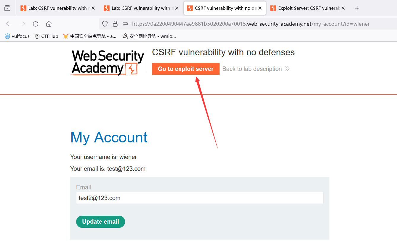 portswigger CSRF vulnerability with no defenses（lab1）-CSDN博客
