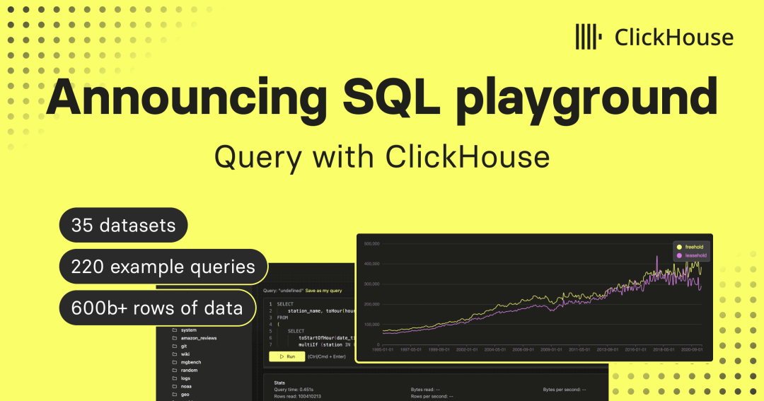 诚邀愉快玩耍：全新 ClickHouse SQL Playground 正式上线_sqlplayground-CSDN博客