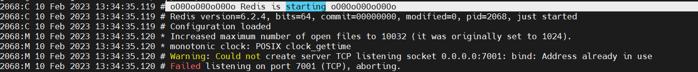 redis报错 oO0OoO0OoO0Oo Redis is starting oO0OoO0OoO0Oo_oo0ooo0ooo0oo redis is starting ...