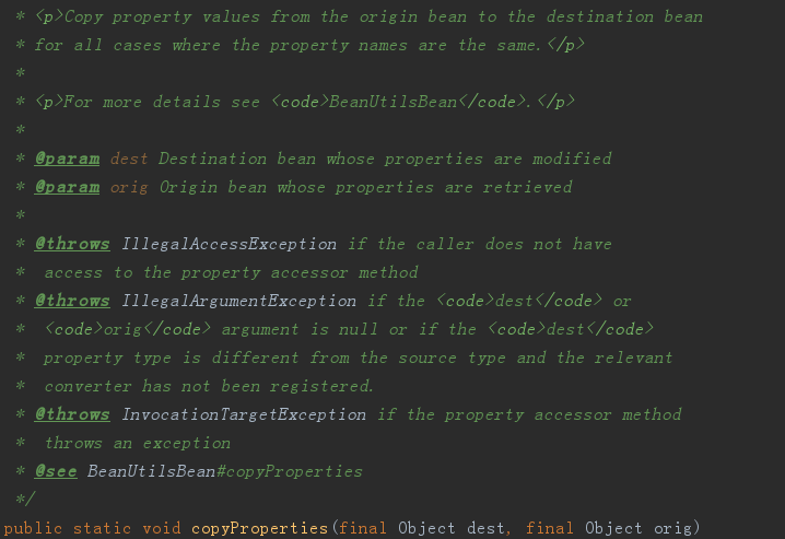 BeanUtils.copyProperties() 赋值的对象属性为空 踩过的大坑_beanutils.copyproperties复制为空-CSDN博客