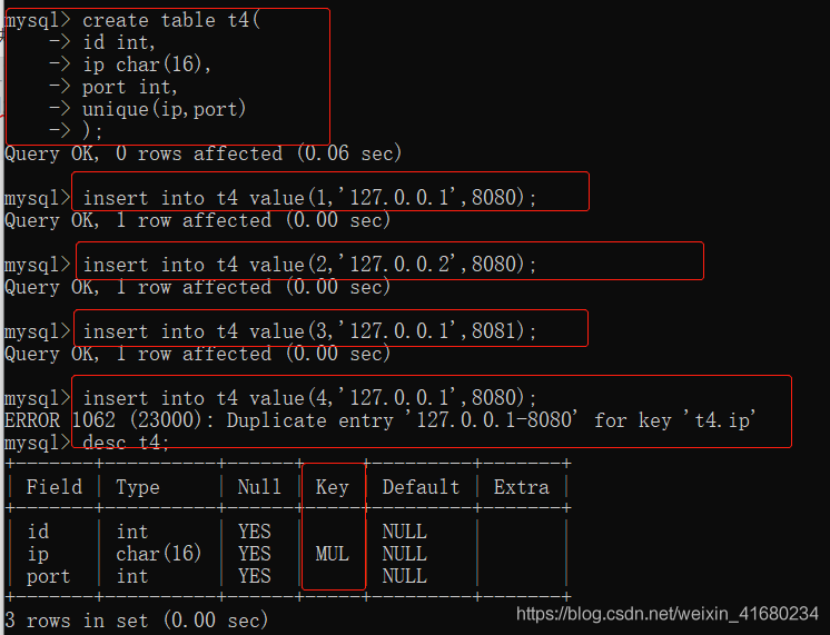 Mysql中的约束条件mysql约束条件例子详解 Csdn博客