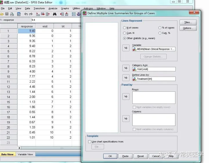 如何用SPSS绘制线图、半对数线图？实例讲解操作步骤-CSDN博客