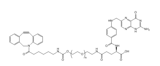 DBCO-PEG-FA结构式，二苯基环辛炔-聚乙二醇-叶酸，可应用于药物释放和新材料研究，PEG分子量2000_dbco-peg-folate-CSDN博客