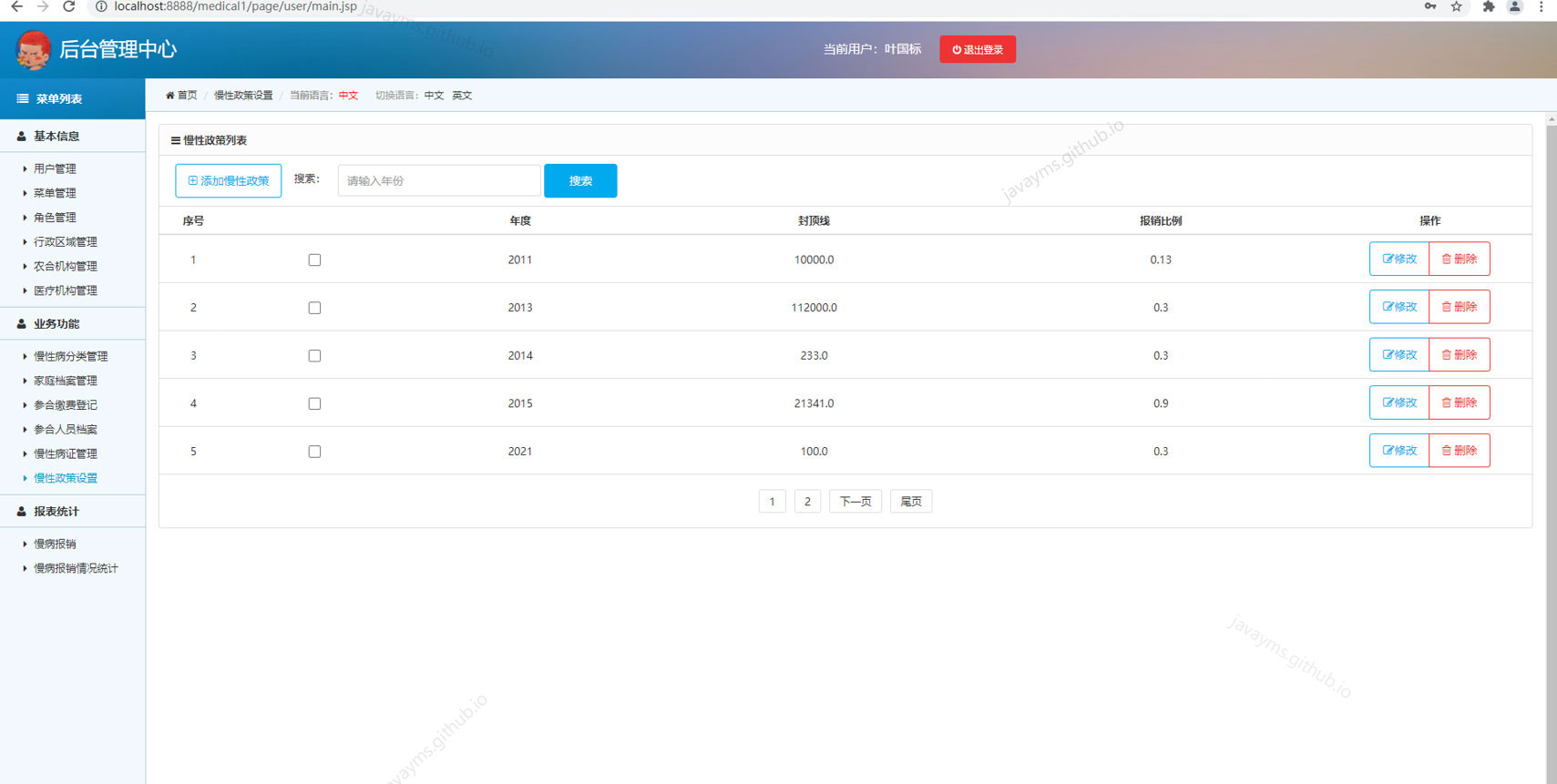 基于javaweb的慢病报销管理信息系统(java+mysql+jdbc+servlet+jsp)_java dateutil.getage-CSDN博客