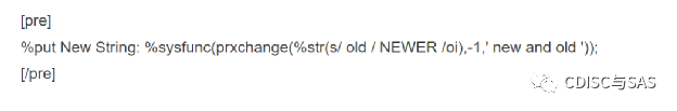 SAS正则表达式之prxchange—一行代码输出多种结果_CDISC_SAS的博客-CSDN博客