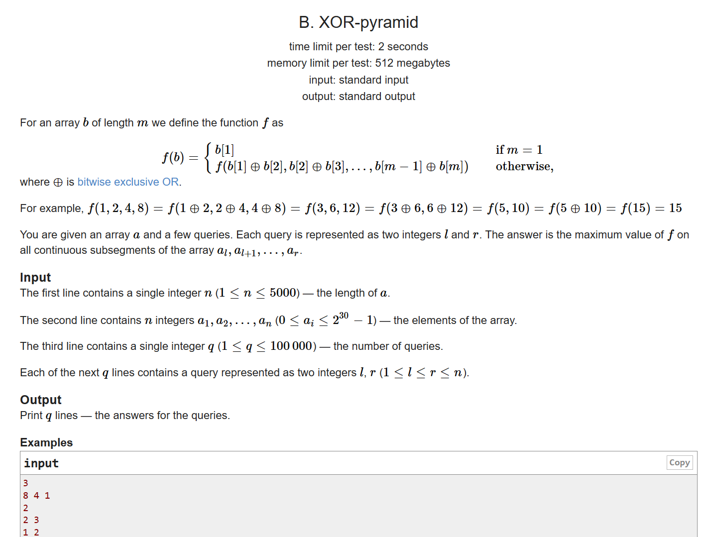 【区间DP】XOR-pyramid_xor pyramid-CSDN博客